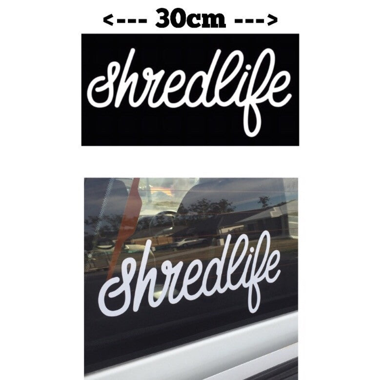 Script Vinyl Stickers – Shredlife